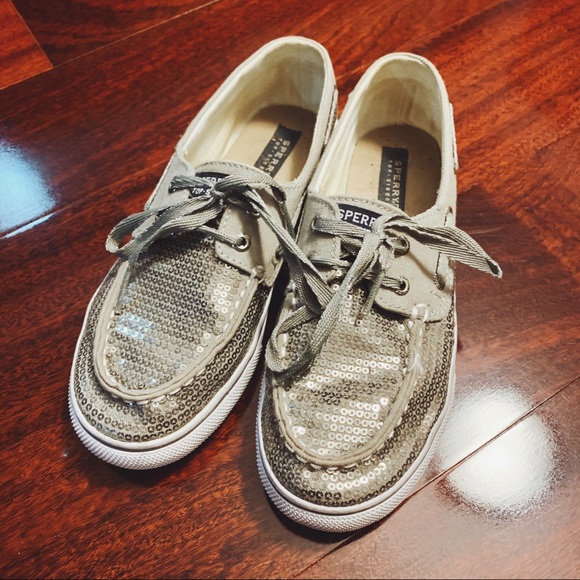 Sperry | Shoes | Sperrys Top Sider Silver Sparkle | Poshmark